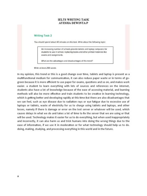 Ielts Writing Task 1 Ayesha Dp Pdf