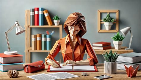 Download Ai Generated Origami Office Paper Art Royalty Free Stock