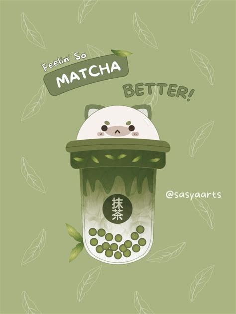 Feelins So Matcha Better Matcha Kawaii Illustration Phone