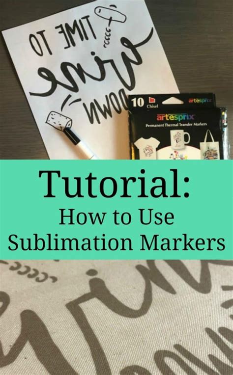 Tutorial How To Use Sublimation Markers Artofit