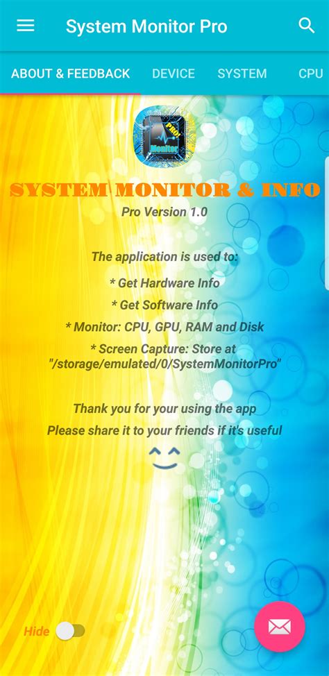 Ứng Dụng Theo Dõi Cpu Ram Disk Và Xem Toàn Bộ Thông Tin Hệ Thống