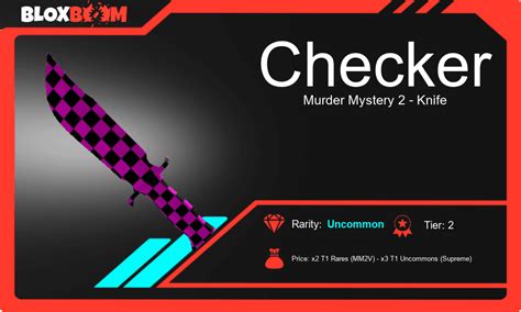 Score The Insider Scoop On The Hottest Roblox Mm2 Checker Knife Strategies Value And More