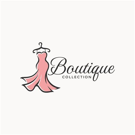 Plantilla de diseño de logotipo de moda boutique Vector Premium