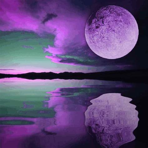 Gorean Moons With Purple Background