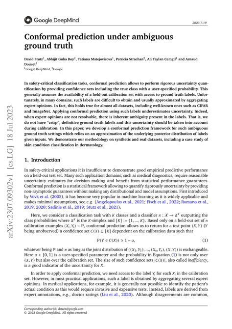 PDF Conformal Prediction Under Ambiguous Ground Truth