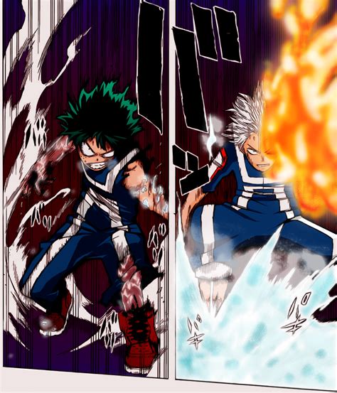 Deku Vs Todoroki By D33pdiv32th3w0rld On Deviantart