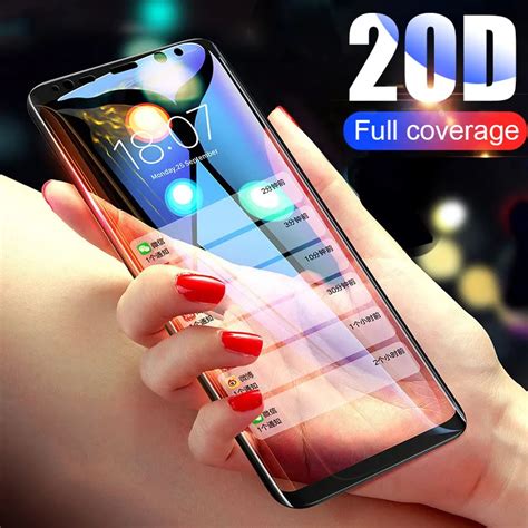 20d Full Curved Tempered Glass For Samsung Galaxy S8 S9 Plus Note 8 9