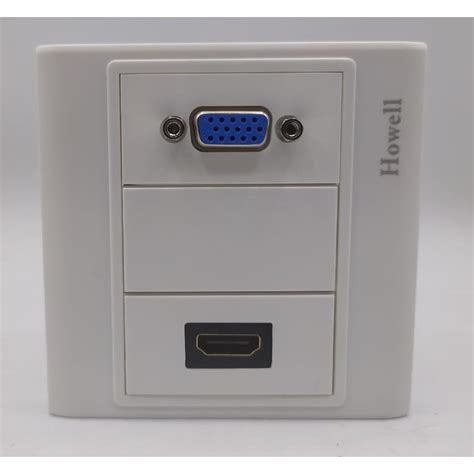 Jual WALLPLATE HDMI VGA 2hole Shopee Indonesia
