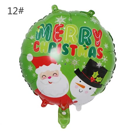 18inch Christmas Foil Balloons Merry Christmas Helium Balloon Christmas