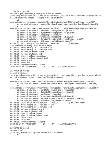 Power Off Reset Reason Backup Pdf Java Programming Language