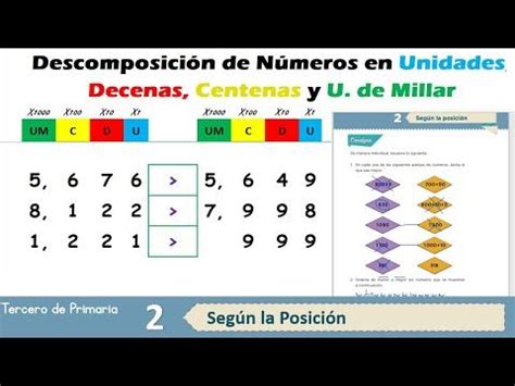 Descomposicion de Numeros en Unidades Decenas y Centenas Desafío º Primaria Según la Posicion