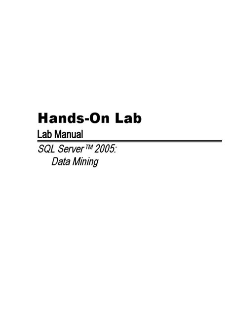 Data Mining Pdf Microsoft Sql Server Data Mining