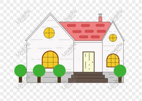 작은 집 그림 요소 Png 일러스트 무료 다운로드 Lovepik