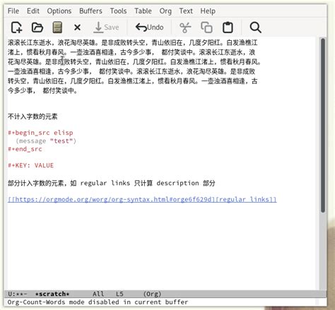 【分享】org Count Words：更精确地统计 Org Mode 中的字数 Org Mode Emacs China