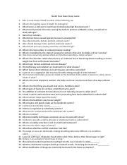 Comprehensive Health Final Exam Study Guide Course Hero