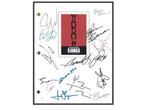Django Movie Script Signed Autographed Quentin Tarantino Etsy
