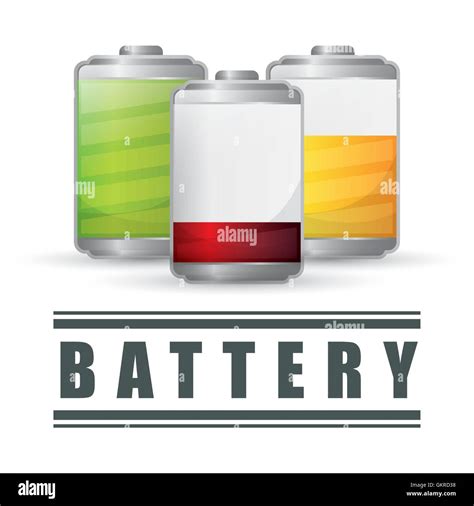 Battery Design Energy And Power Concept Editable Vector Stock Vector Image Art Alamy