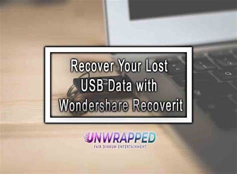 Recover Your Lost USB Data With Wondershare Recoverit