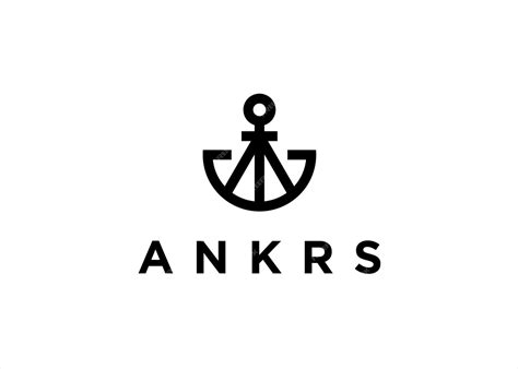 Premium Vector Letter A Anchor Logo Design Vector Illustration