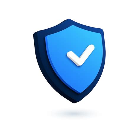 Premium Vector Technology Security Shield Logo 3d Vector Icon Of Checkmark Vpn Symbol Digital