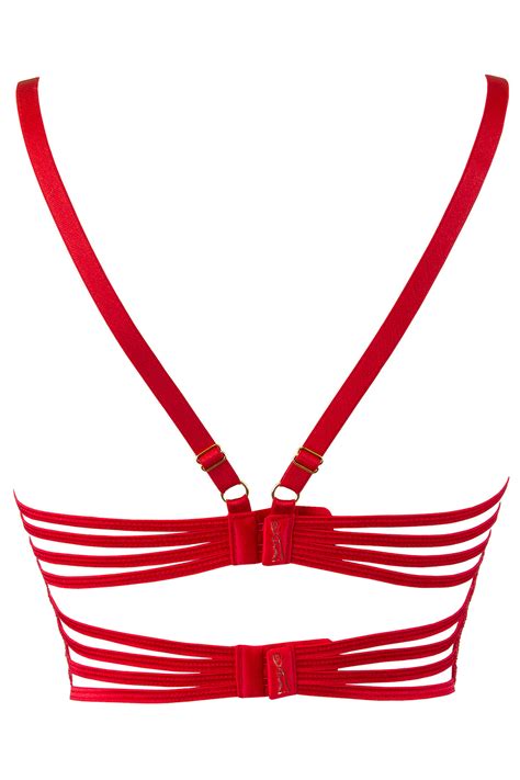 Axami Sexy Lace Underwired Half Corset V 9581 Red Red