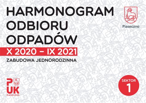 Harmonogramy odbioru odpadów od X 2020 do IX 2021 Oficjalna strona