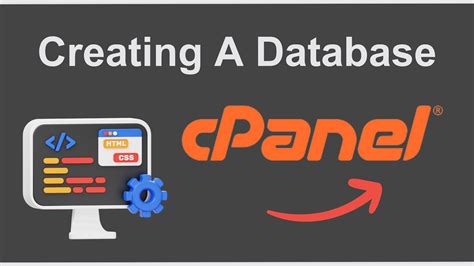 Creating A Database In Cpanel Using The Mysql Database Wizard Youtube