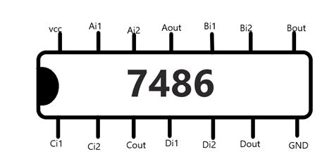 7486 Pinout