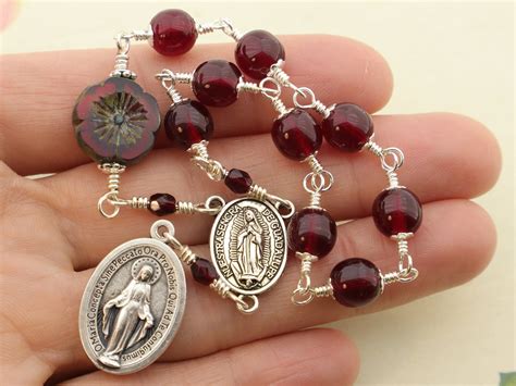 Memorare Chaplet Mother Teresa Flying Novena Lady Of Etsy