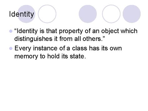 State Identity And Behavior Of Objects Sem Iii