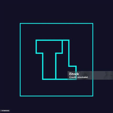Monogramme Tl Lettre T Entrelacée Logo De La Lettre L Icône De