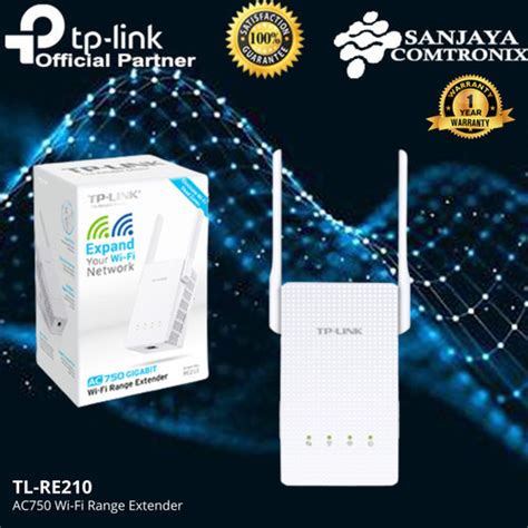 Jual TP LINK RE210 AC750 Wi Fi Range Extender Jakarta Pusat SANJAYA COMTRONIX Tokopedia