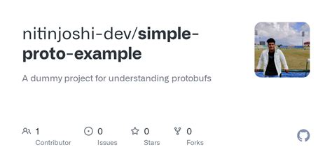 github nitinjoshi dev simple proto example a dummy project for