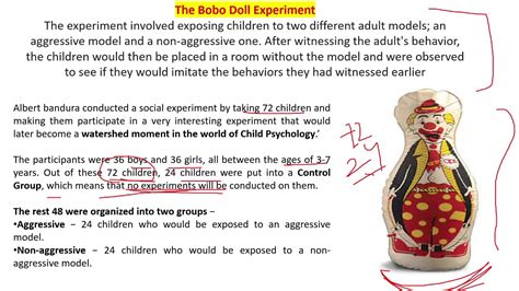Bobo Doll Experiment Social Learning Theory Bandura R