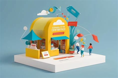 Premium Photo Interactive PopUp Element Business Card
