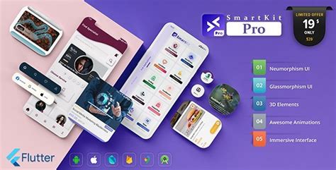 SmartKit Pro Flutter UI Kit Code Market