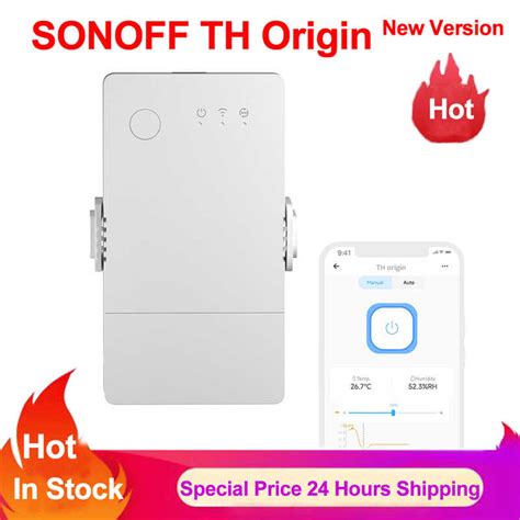 SONOFF TH Origin 16A 20A Wifi Temperature And Humidity Monitoring Switch Smart Thermostat Remote