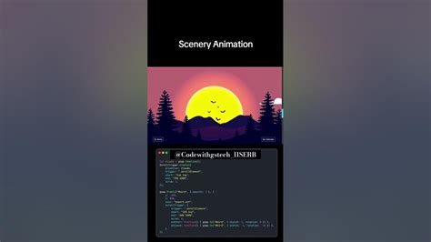 Scenery Animation Using Html Css Youtube