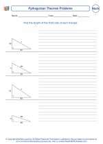 The Pythagorean Theorem Th Grade Math Worksheets Study Guides And Answer Key