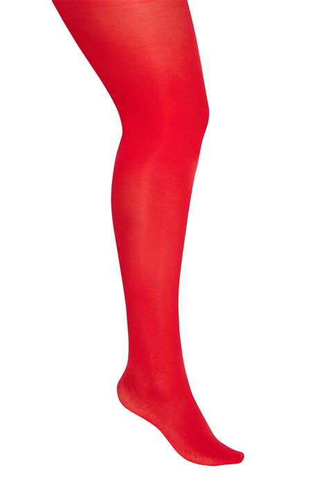 Bright Red 50 Denier Tights Yours Clothing