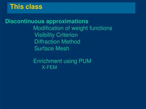 Ppt Generalized Finite Element Methods Powerpoint Presentation Free Download Id 9545646