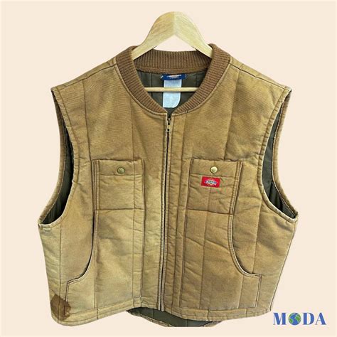 Description Rare Beige Dickies Workwear Vest With Depop