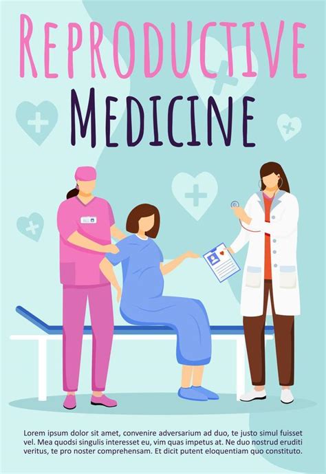 Modèle De Brochure De Médecine Reproductive Soins Prénatals Flyer Brochure Concept De