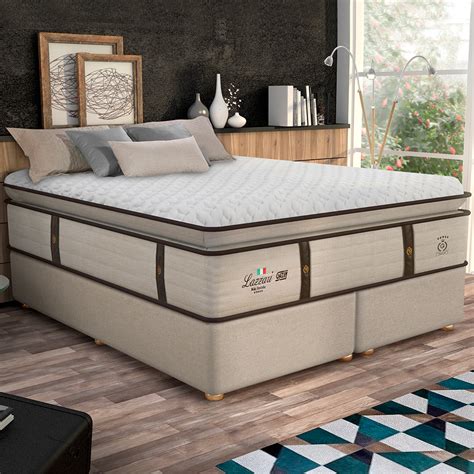 Colchão Cama Box Gazin Molas Ensacadas Com Pillow Top King Size 193x203 Lazzari