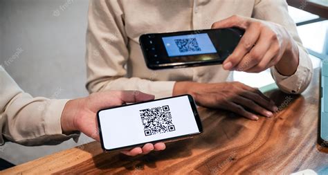 Premium Photo Qr Code Payment Woman Scanning Qr Code Online Shopping