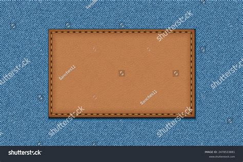Blue Jeans Texture Denim Background Leather Stock Vector Royalty Free