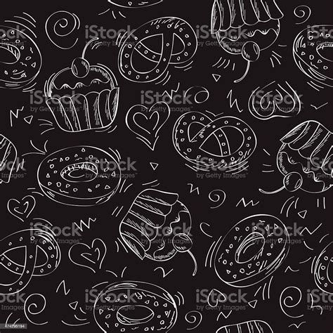 Seamless Vector Pattern Cakes Stock Illustration Download Image Now