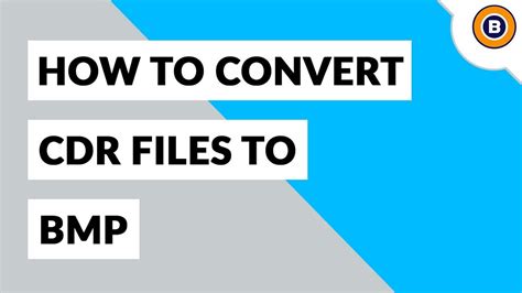 How To Convert CorelDRAW CDR To BMP YouTube