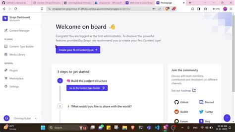internship task 7 deploy strapi in azure containers youtube