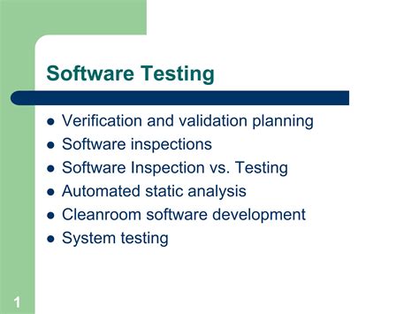 Chapter 8 Software Testingppt